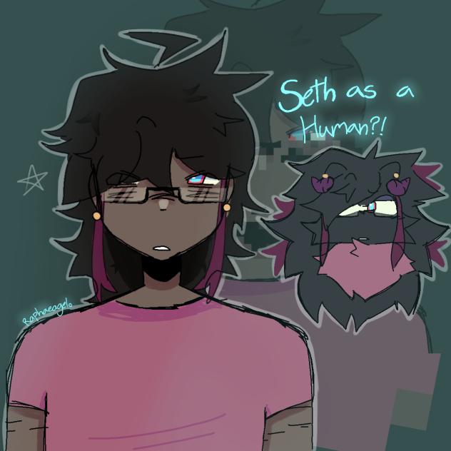Seth as a human - ibisPaint