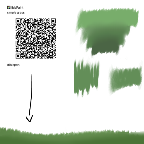 simple grass - ibisPaint