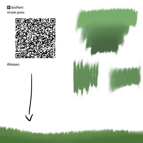 simple grass - ibisPaint