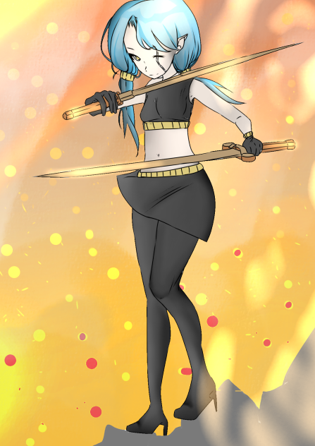 fire element volcano - ibisPaint