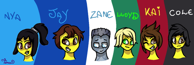 Ninjas de Ninjago - ibisPaint