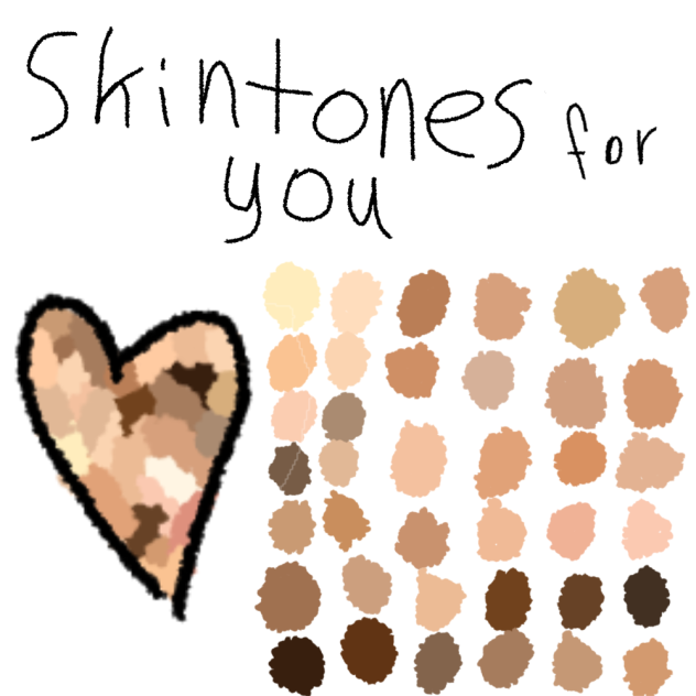 random skin tones - ibisPaint