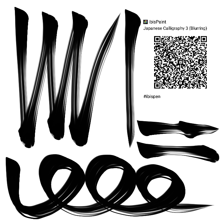 Japanese Calligraphy 3 (Blurring) - ibisPaint