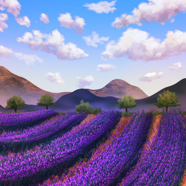 Lavender field - ibisPaint