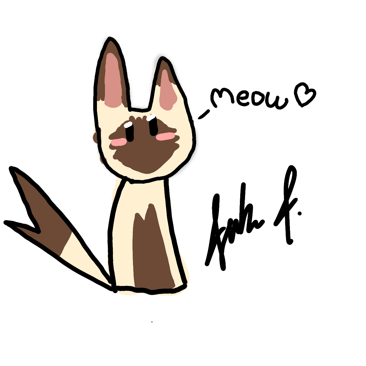 Siamese cat ♡ - ibisPaint