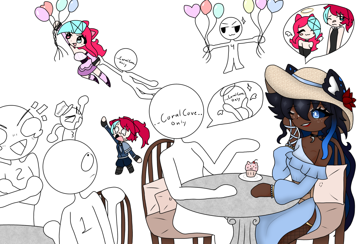 Tea party chaos collab! - ibisPaint