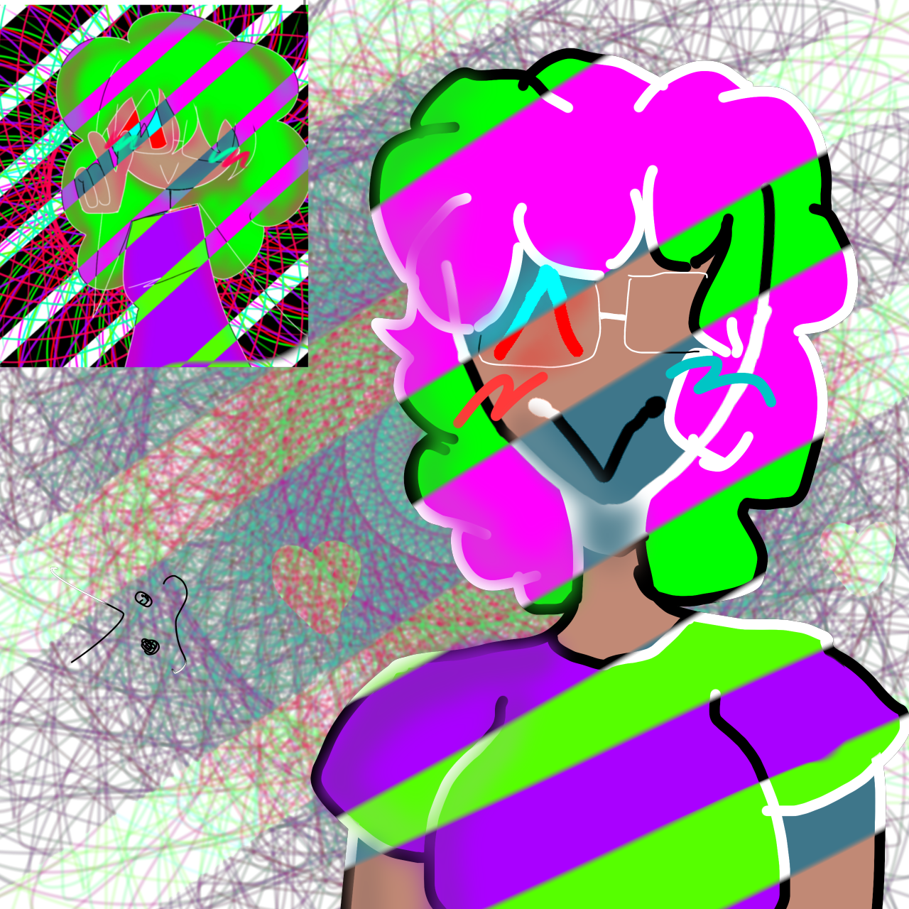 Glitch_studios oc in my style =3 - ibisPaint