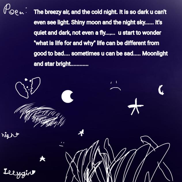 Night poem..... - ibisPaint