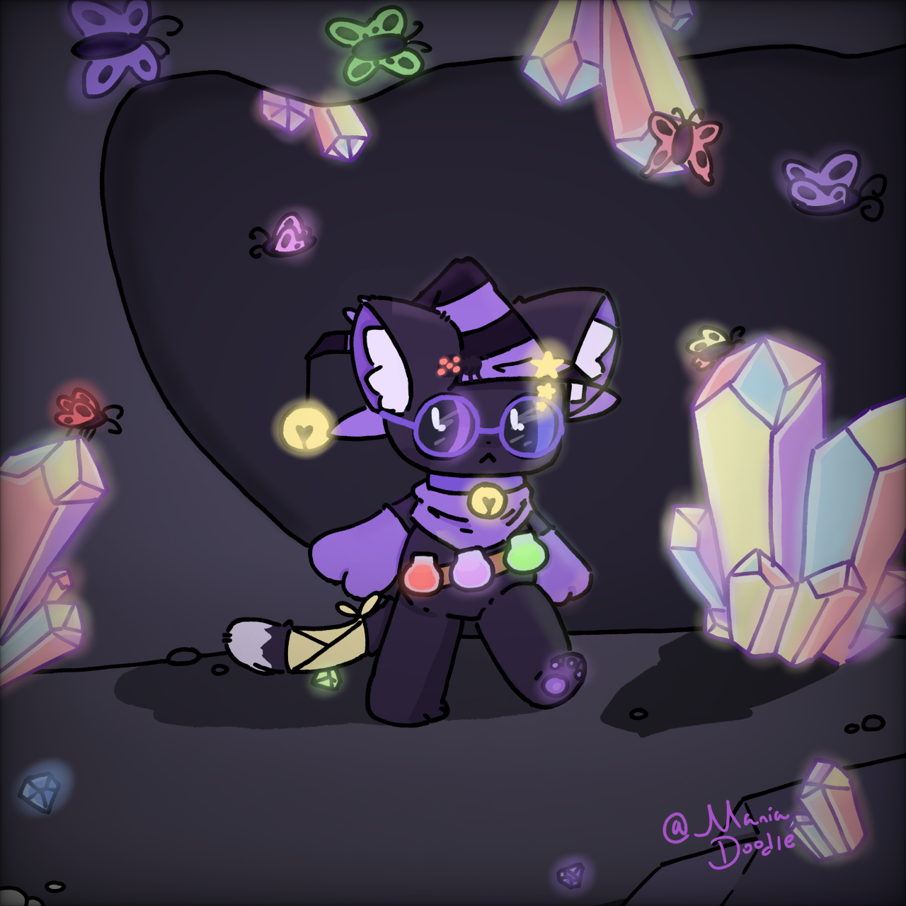 Butterfly Crystal Cavern 💎🦋 - ibisPaint