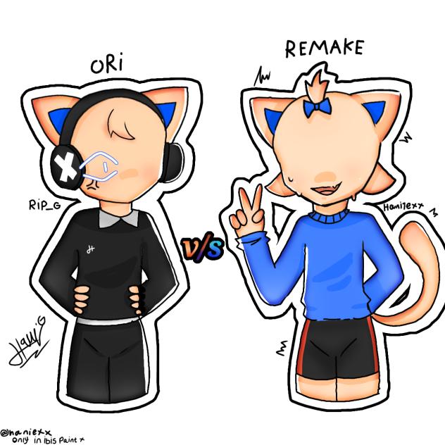 ori vs remake. - ibisPaint
