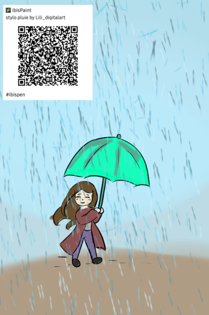 QR code Brush for Rain - ibisPaint