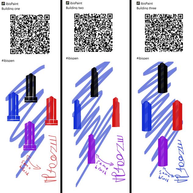 Three building brushes ♥ - ibisPaint