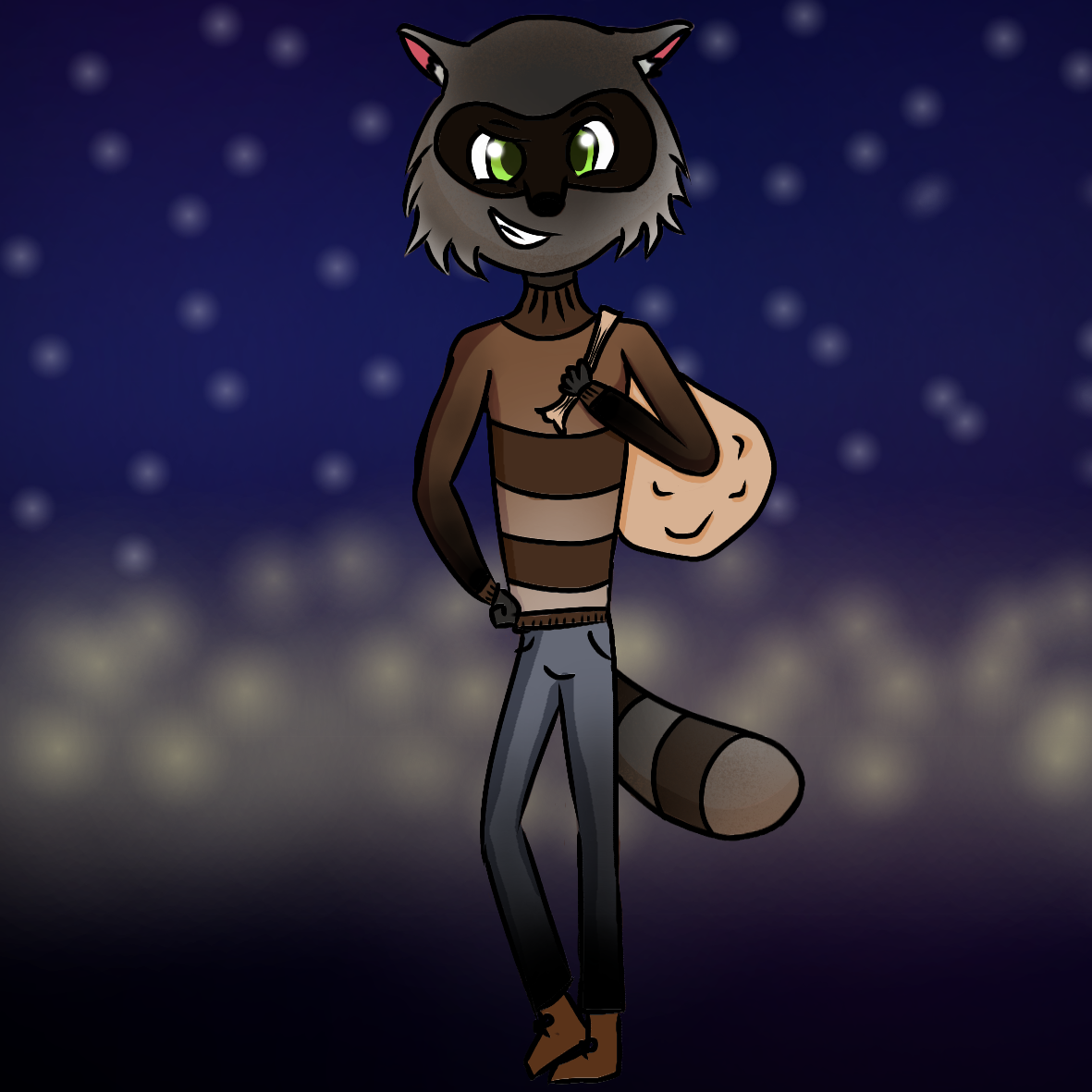 bandit racoon - ibisPaint