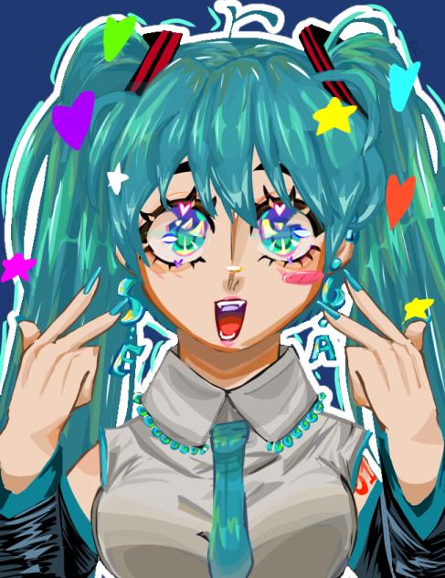 Miku Miku beam - ibisPaint