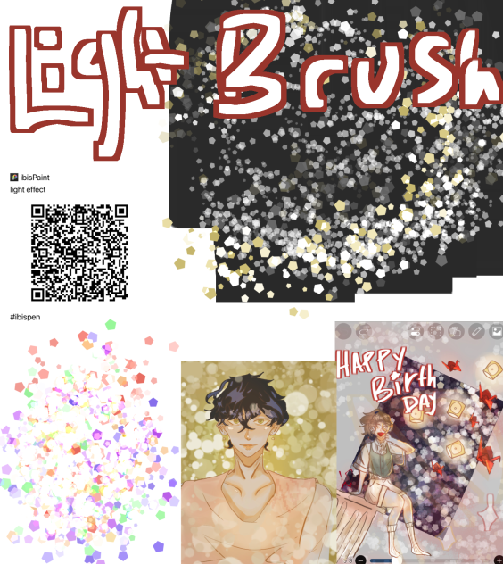 Light effect background brush - ibisPaint