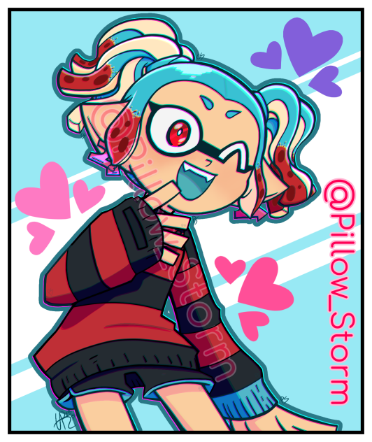 Red-Sole Birthday Art Splatoon Manga - ibisPaint