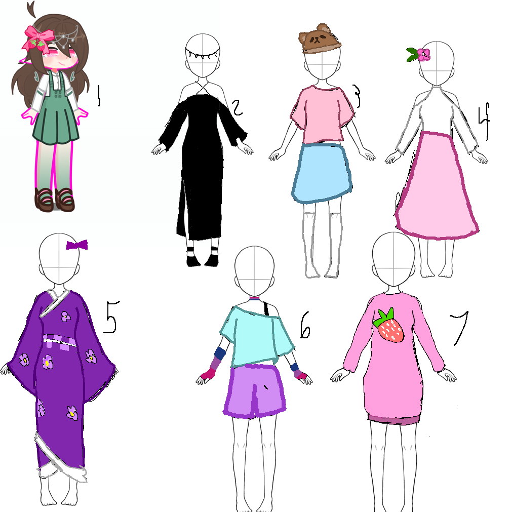 my ocs outfits - ibisPaint