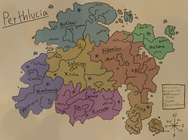 Fantasy map - ibisPaint