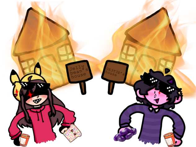 Jelly bean and GE3T3E fanart - ibisPaint