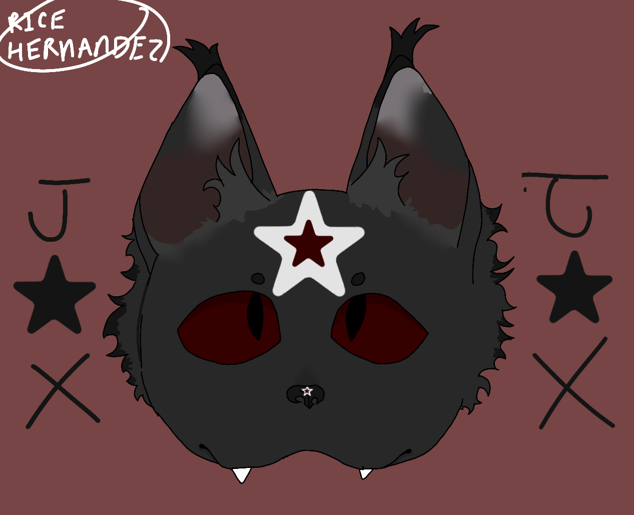black maincoon mask FOR JAX - ibisPaint