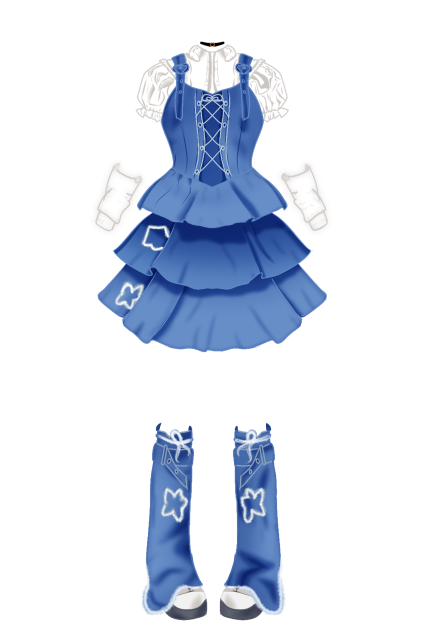 Jeans skirt outfit - ibisPaint