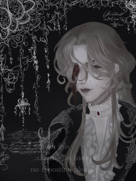 gothic vampire semi self portrait 🫢 - ibisPaint