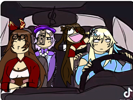 My Genshin impact team - ibisPaint