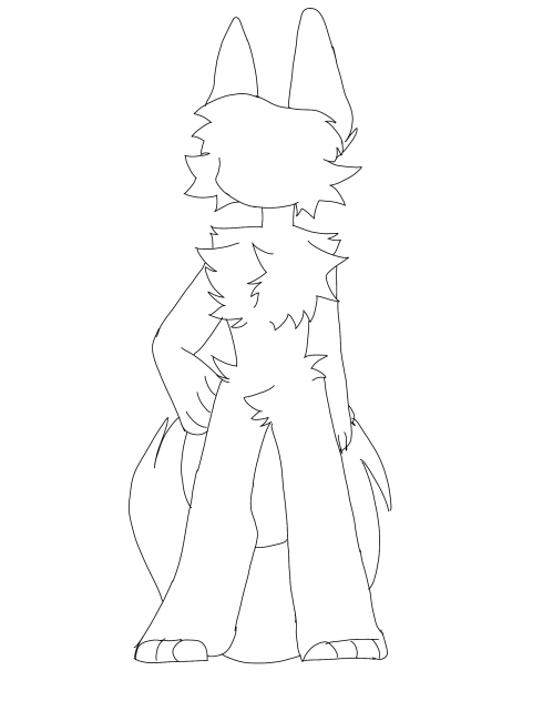 OC Wolf Base - ibisPaint