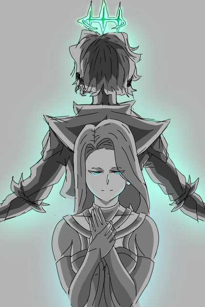 Speed Drawing - Isolde and Viego Ruin - ibisPaint