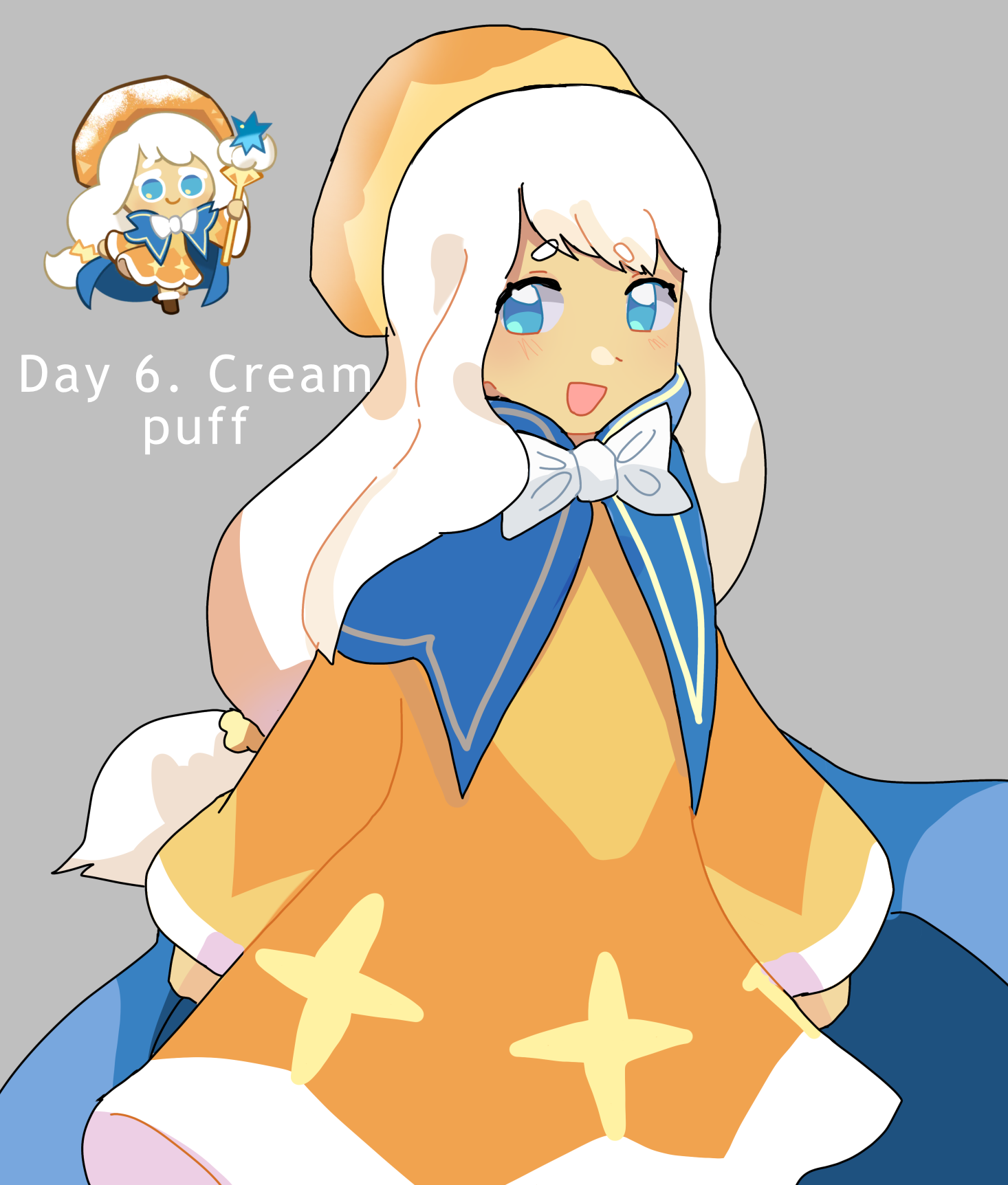 Cream puff cookie - ibisPaint