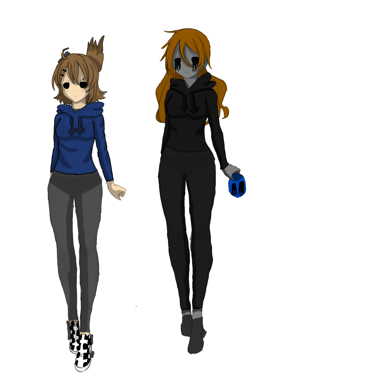 Tamara and Eyeless Jack (as a girl) - ibisPaint