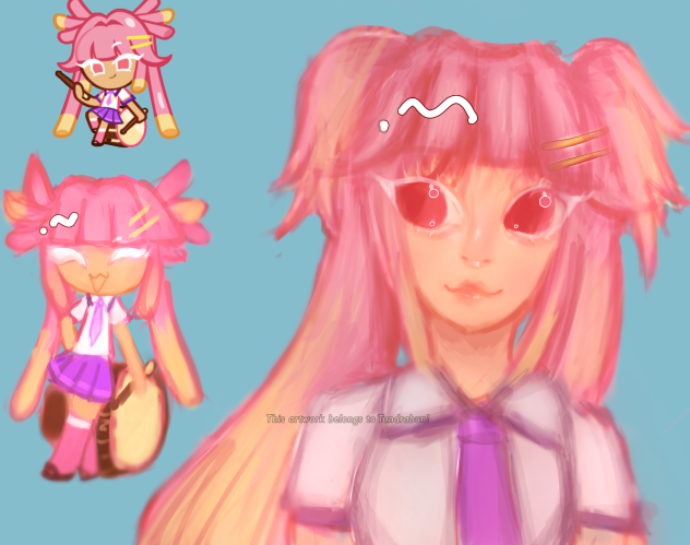 Strawberry Stick Cookie! - ibisPaint