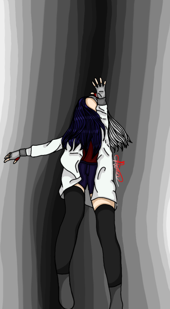 drawing my oc falling lol- - ibisPaint