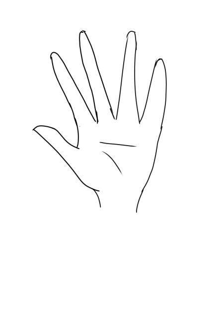 Primera vez dibujando[prueba-mano] - ibisPaint