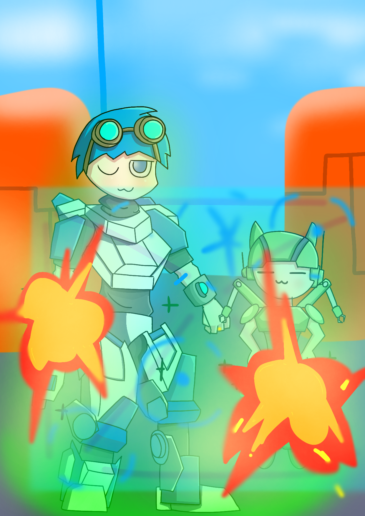 mech arena fan art - ibisPaint