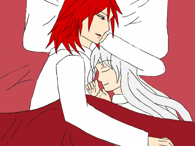 Kouen and Amaranth Cuddling - ibisPaint