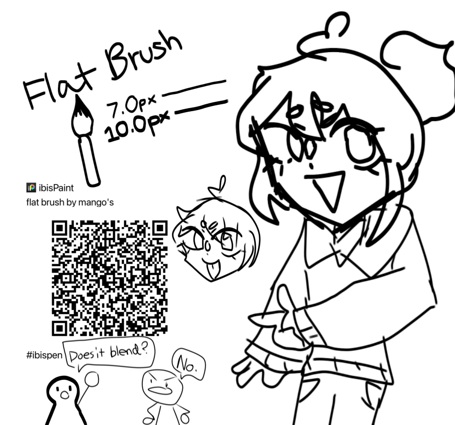Flat brush - ibisPaint