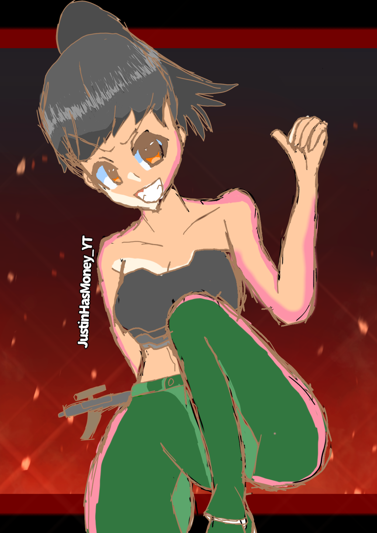 Military Force Girl - ibisPaint