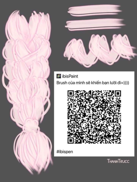 Curly hair qr code 😍 - ibisPaint