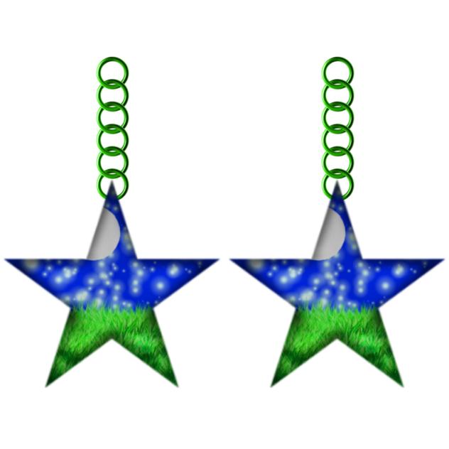 Star earrings 2 - ibisPaint