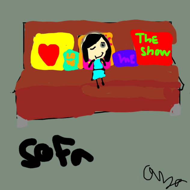 girl sofá - ibisPaint