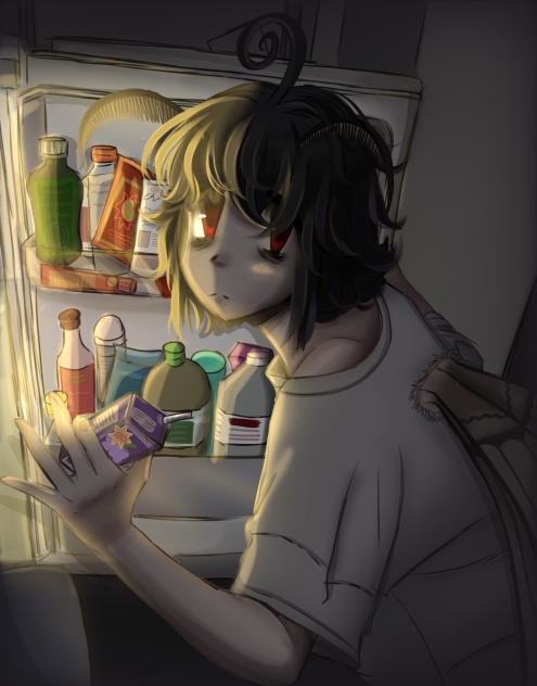 A small snack at midnight - ibisPaint