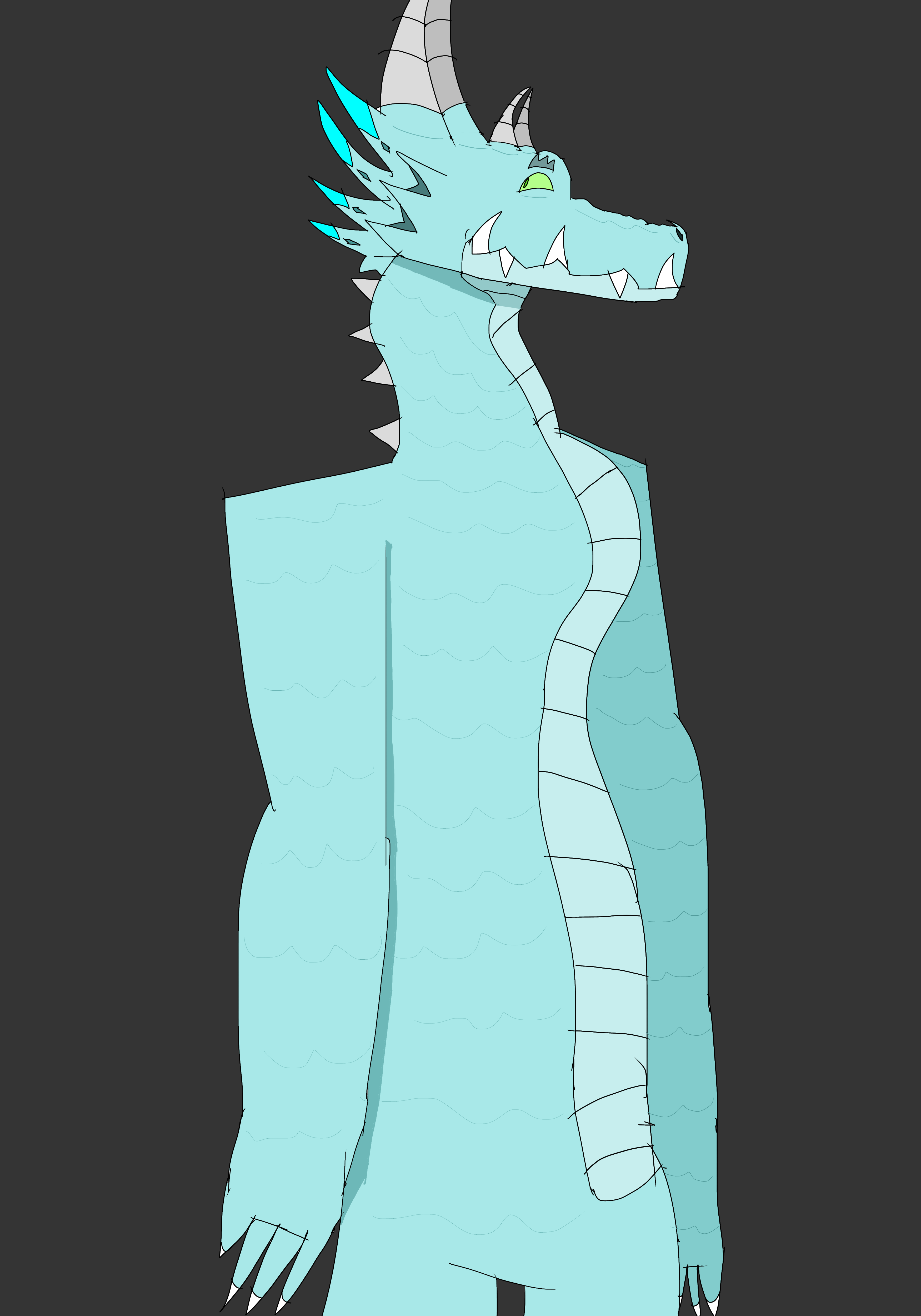 Blue dragon boy - ibisPaint