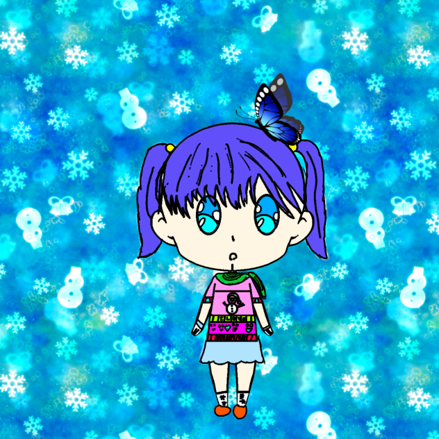 Snow ️ girl on ll ibisPaint x - ibisPaint