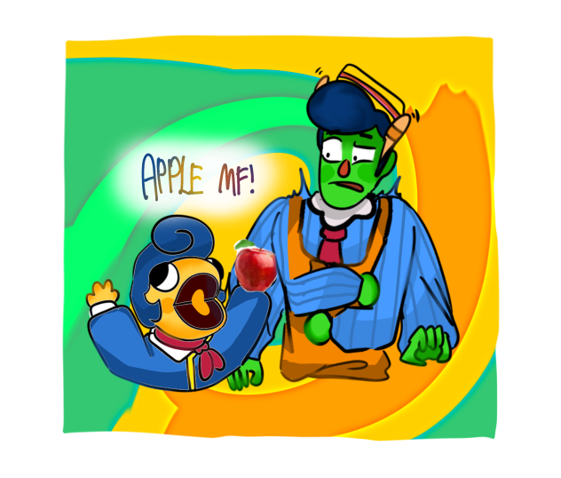wally wants apple - ibisPaint