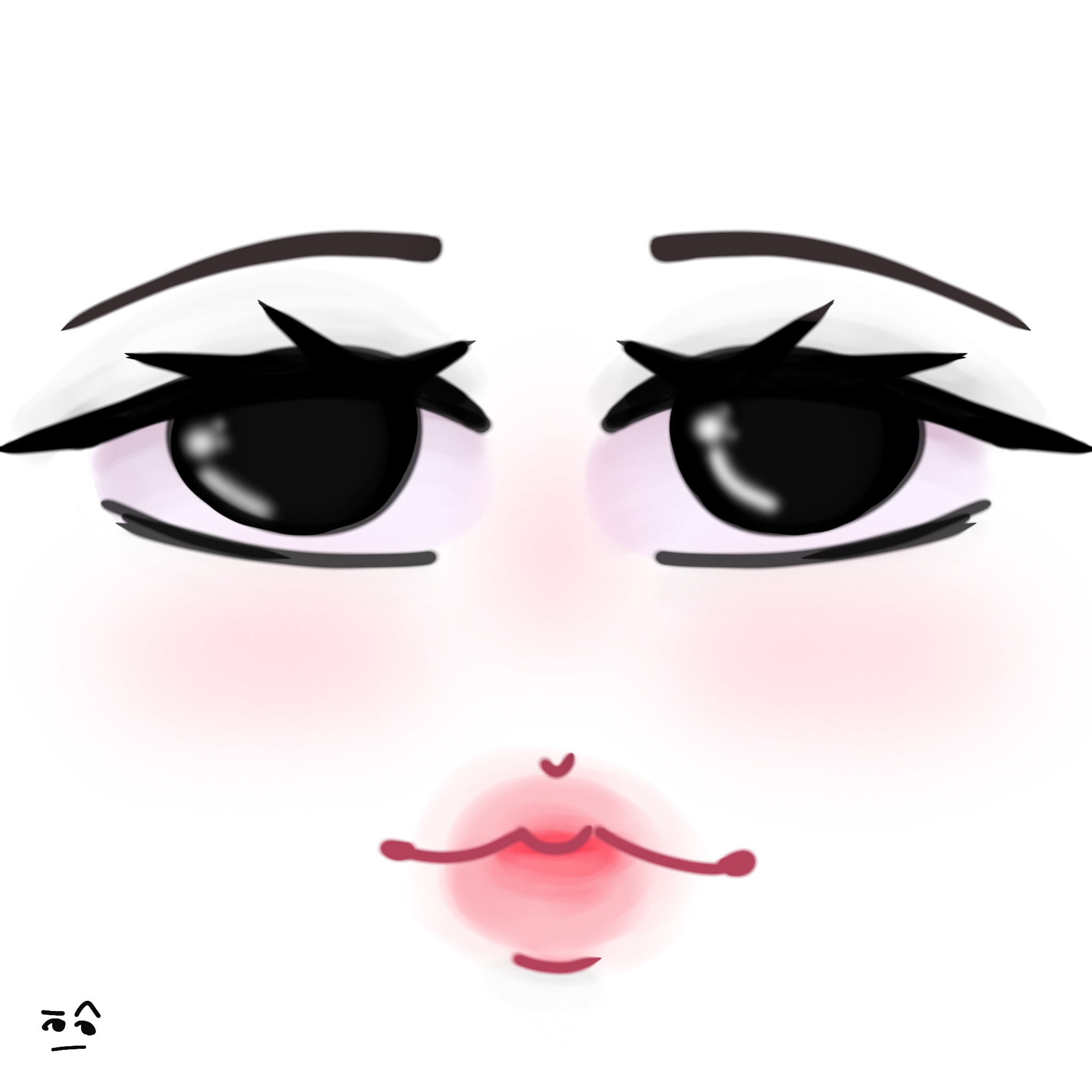 cara de roblox mujer - ibisPaint