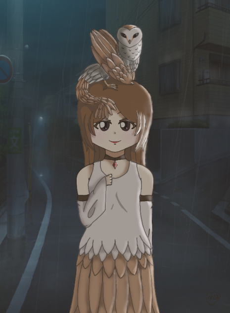 wyvern owl girl - ibisPaint