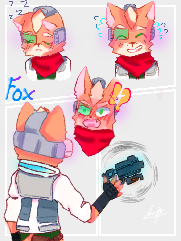 Fox mccloud Reaction - ibisPaint