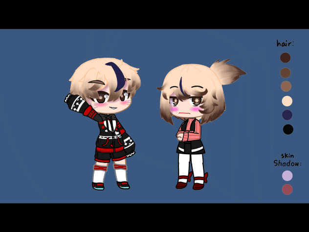 My Oc's say hi - ibisPaint