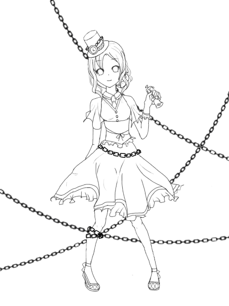 tick tack 線画 - ibisPaint